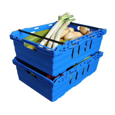 Plastic Produce Crates, Stackable Vegetable Harvest Crates wholesale