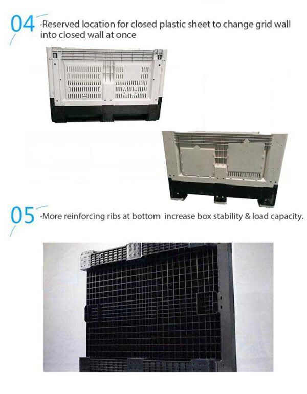 Plastic agricultural bins, Harvest bins for sale, harvest container ...